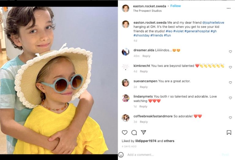 Easton Rocket Sweda Celebrates Anniversary as Leo on General Hospital ...